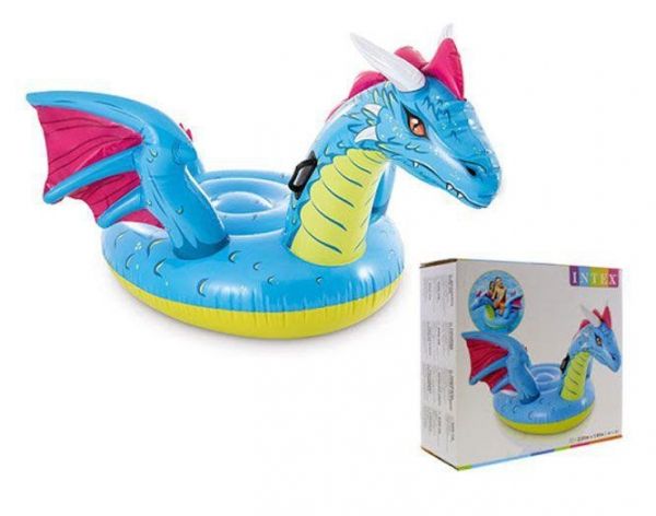 Bóia Inflável Dragão Grande. Para Adultos E Crianças. Praia, Piscina E ...